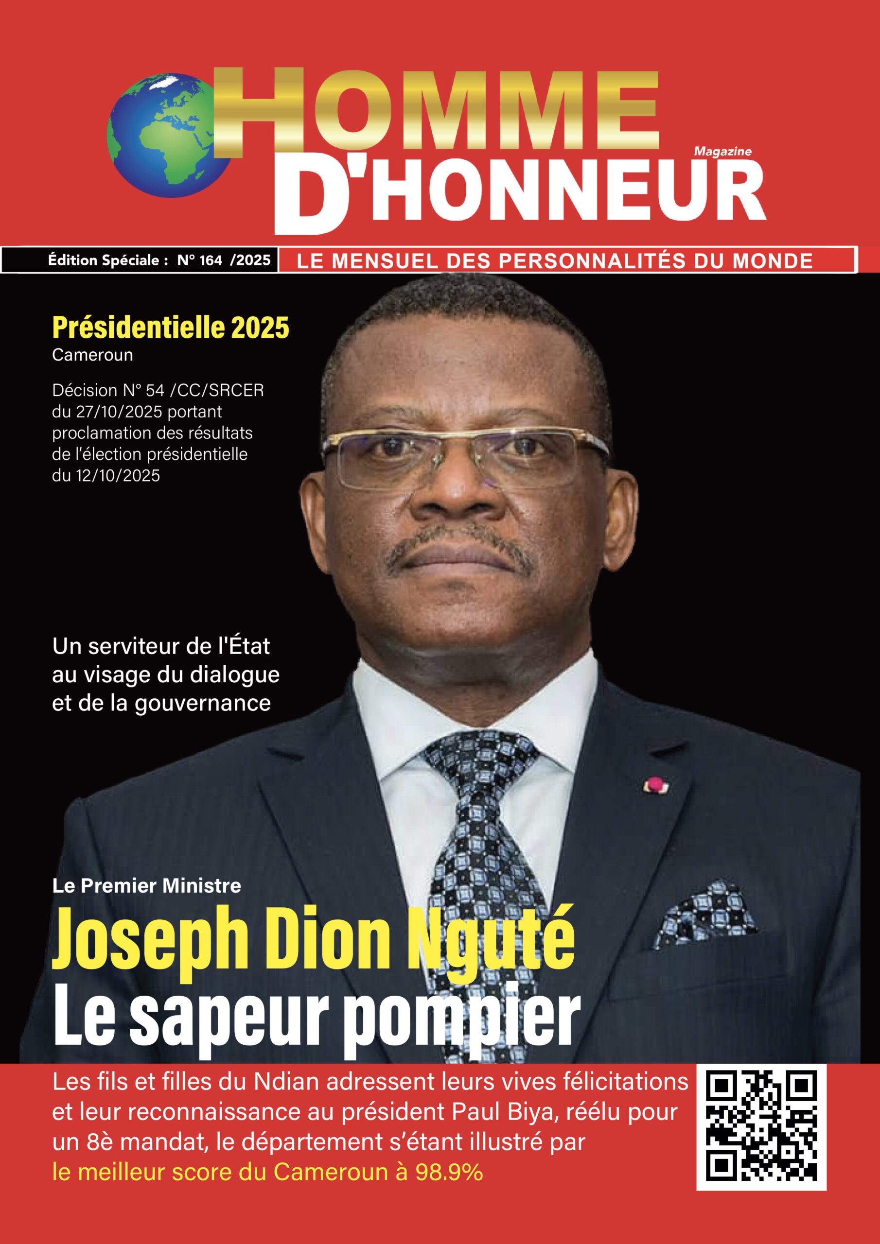 Joseph Dion Ngute : Le Sapeur-pompier
